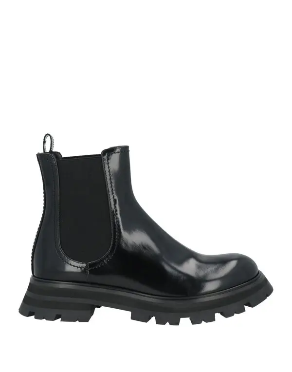 Alexander McQueen Leather Chelsea Boots With Block Heel