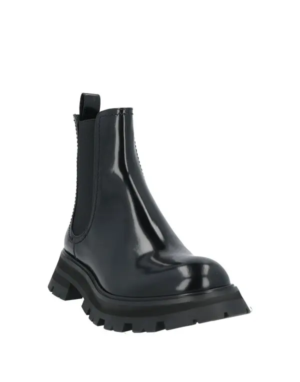 Alexander McQueen Leather Chelsea Boots With Block Heel