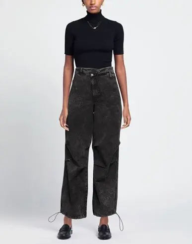 ANDREĀDAMO Boyfriend Jeans With Drawstring Hem