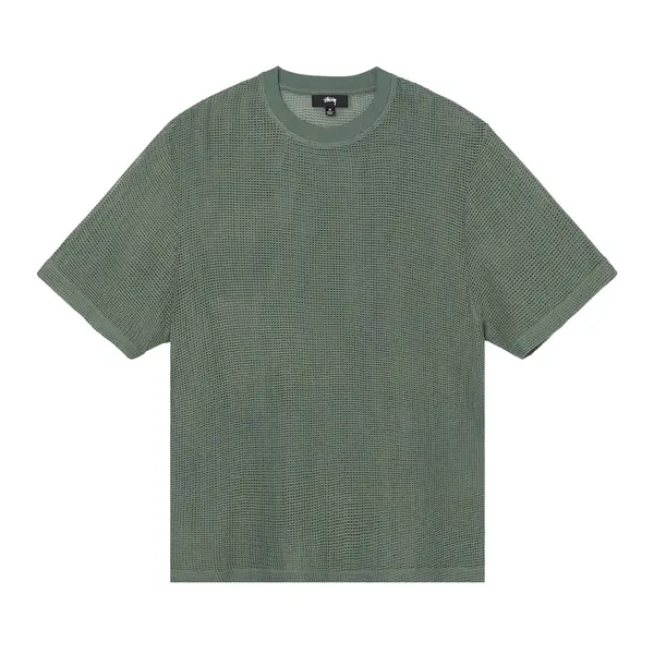 StÜssy Cotton Mesh Short-sleeve Crew - Green