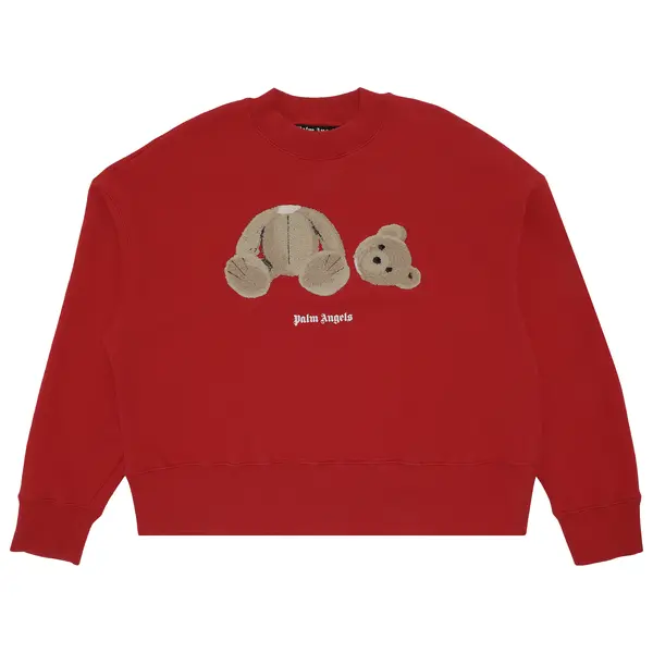 Palm Angels Bear Crewneck - Red