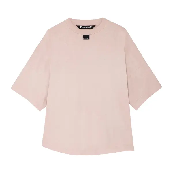Palm Angels Blurred Logo Over Tee 'mauve/white - Purple