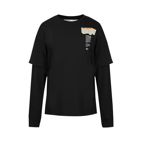 Off-White Building Double Sleeve Tee