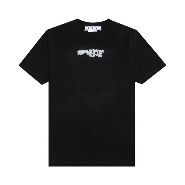 Off-White Carlos Type Over Short-sleeve Tee /white - Black