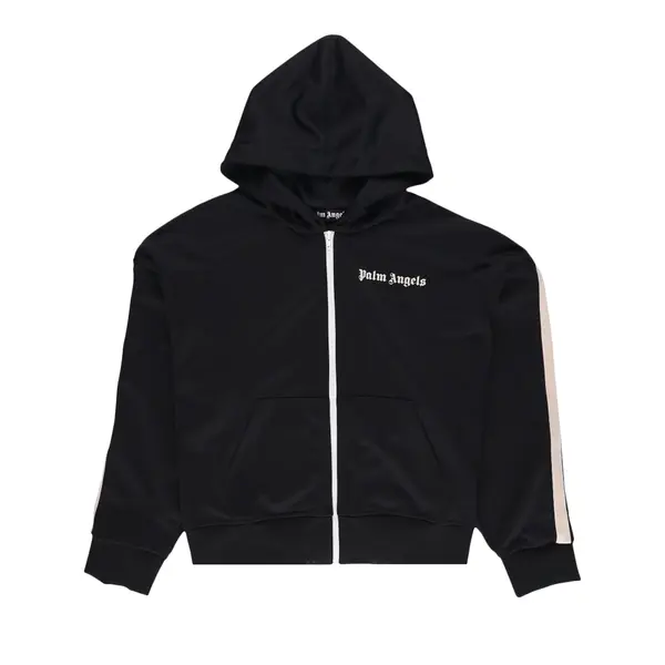 Palm Angels Zip Track Hoodie - Black