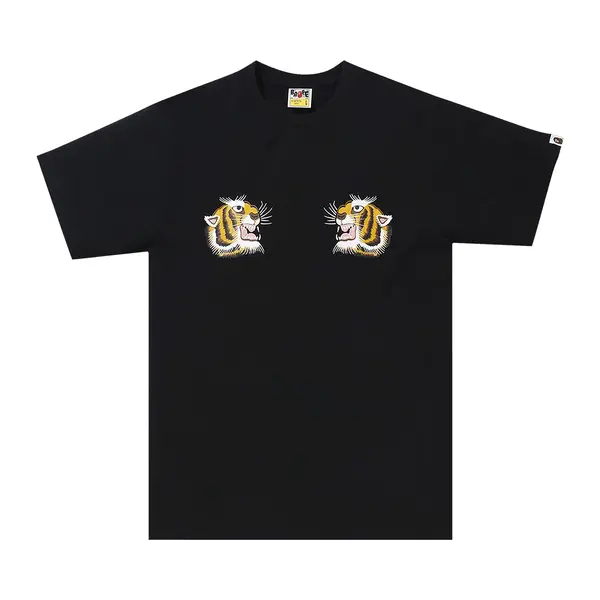A BATHING APE Tiger Tee - Black