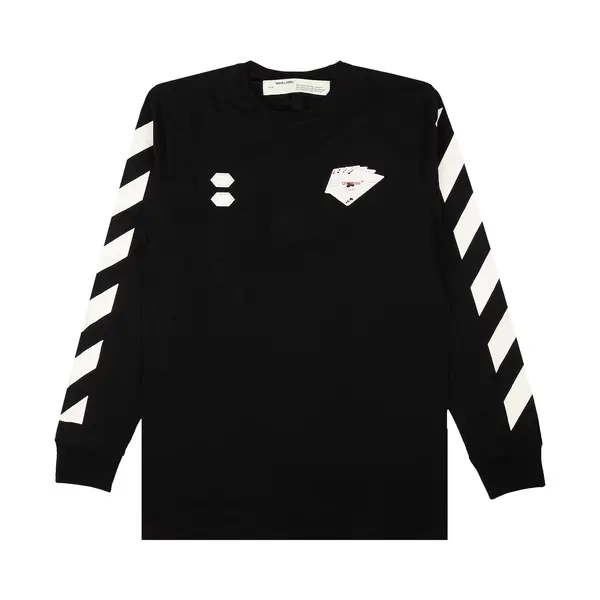 Off-White Diag Hand Card T-shirt - Black