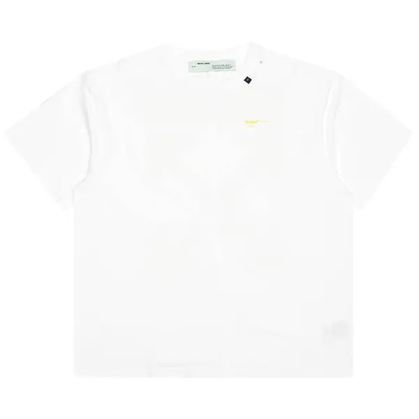 Off-White Acrylic Arrows Short Sleeve Over Tee - White