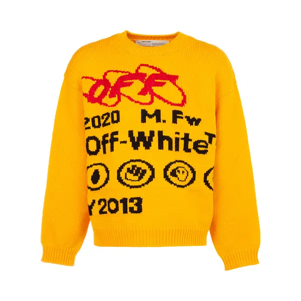 Off-White Industrial Y013 Knit Crewneck - Yellow