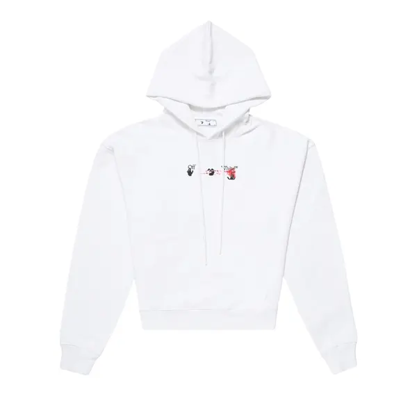 Off-White Acrylic Arrow Over Hoodie - White