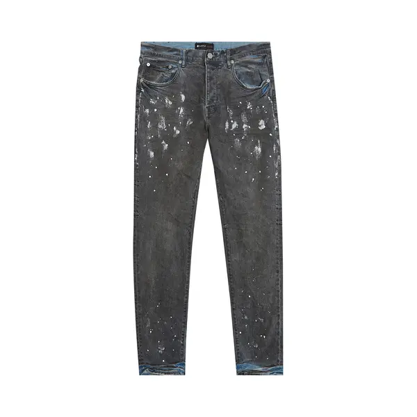 PURPLE BRAND Slim Straight Jeans 'painters Waxed Light Inidgo - Blue