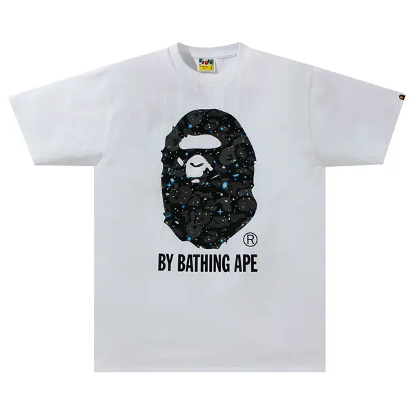 A BATHING APE Space Camo Bathing Ape Tee - White