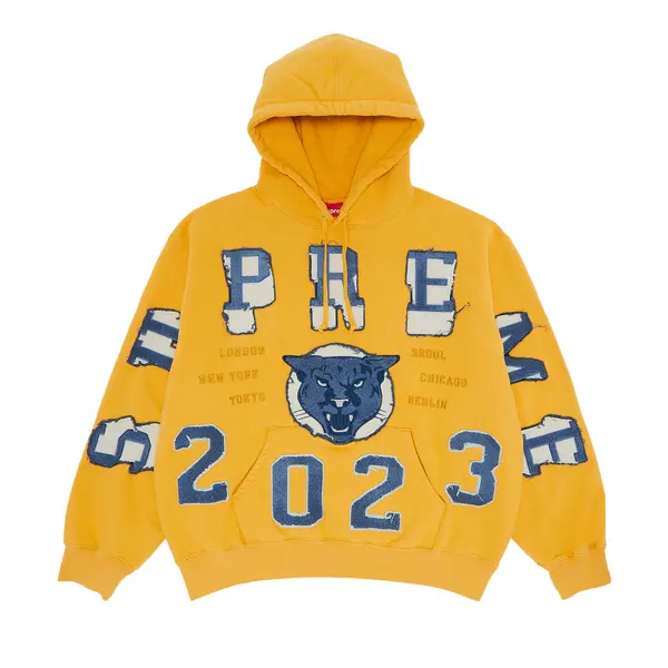 Supreme Washed Panther Hooded Sweatshirt
