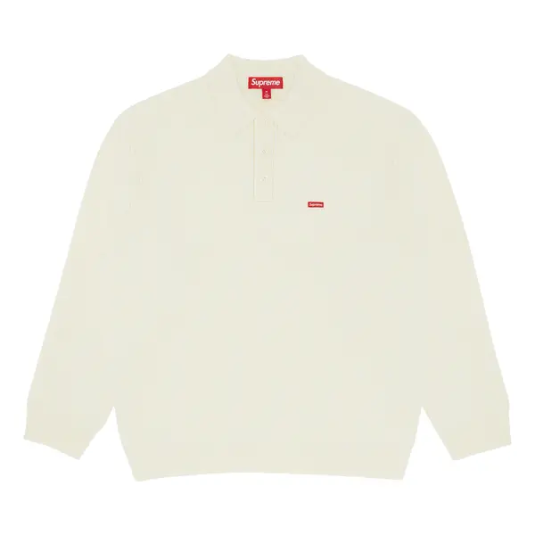 Supreme Small Box Polo Sweater 'ivory - Cream