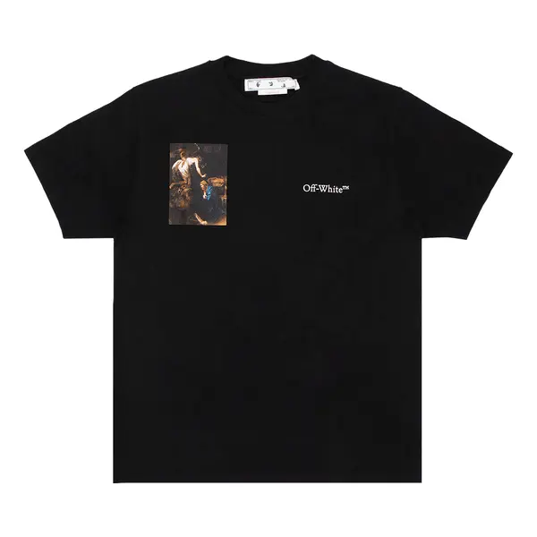Off-White Caravag Lute Slim Short-sleeve Tee /white - Black