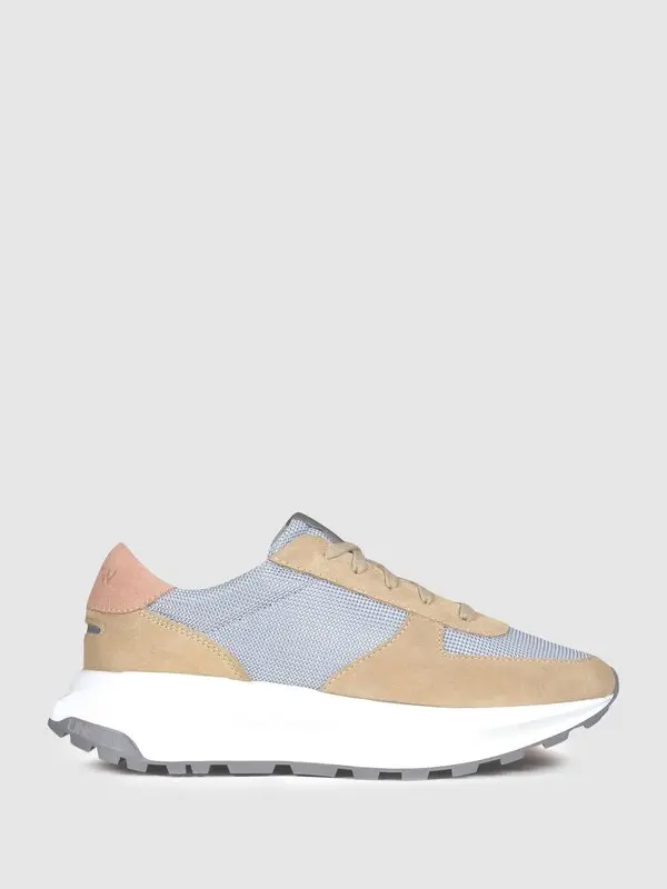 UNSEEN Footwear Suede Trinity Trainers - Pink/white