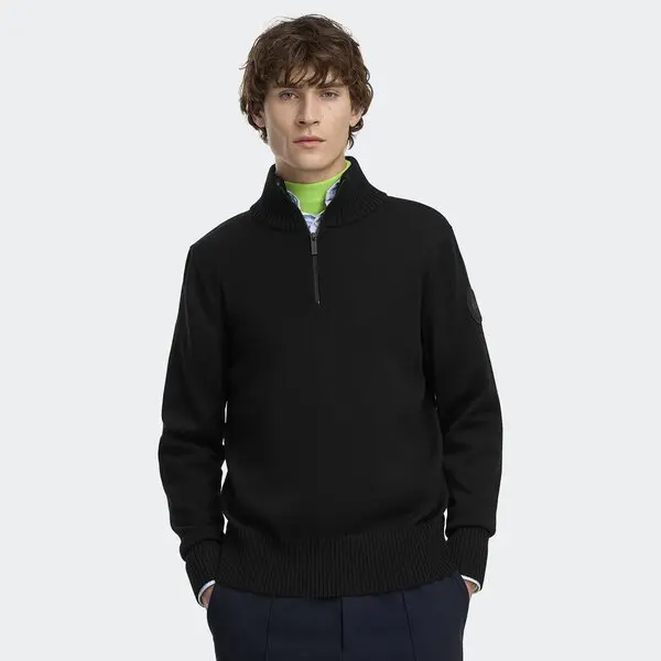 Canada Goose Rosseau Quarter Zip Sweater - Black