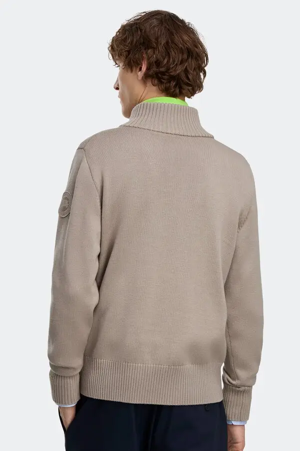 Canada Goose Rosseau Quarter Zip Sweater - Limestone