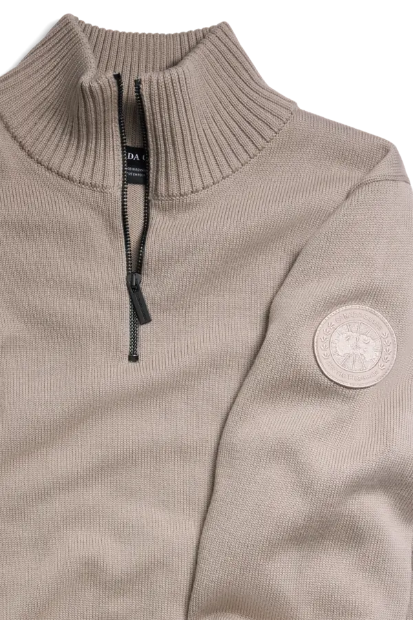 Canada Goose Rosseau Quarter Zip Sweater - Limestone
