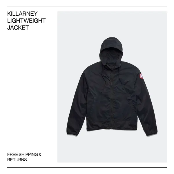 Canada Goose Killarney Windbreaker Jacket - Black