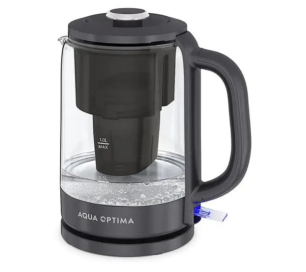 AQUA OPTIMA Glass Electric Kettle W/ Water Filt Er, 1500w 1.7l - One-color
