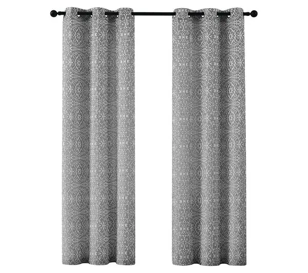 5TH AVENUE LUX Thalia Textured 38x96 Window Panel 2pc Set - One-color