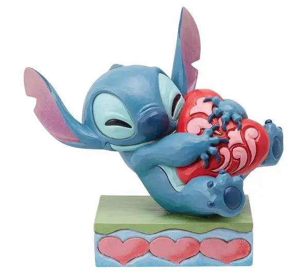 ENESCO Disney Traditions Stitch Hugging Heart - One-color
