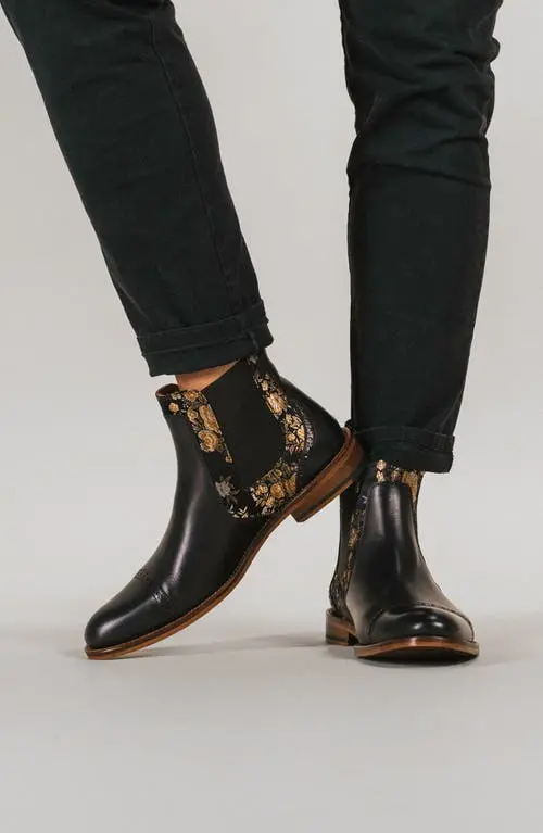 Valencia Black Leather Mens Chelsea Boots - Eden Noir | TAFT Taft Men main image 2