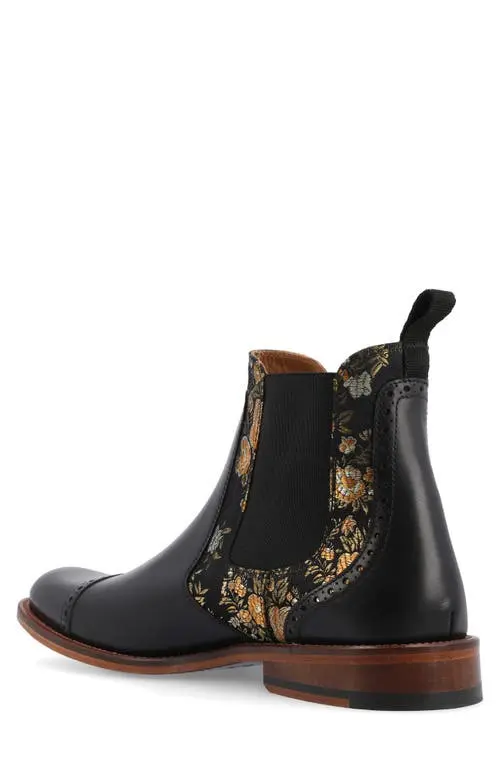 Valencia Black Leather Mens Chelsea Boots - Eden Noir | TAFT Taft Men main image 3