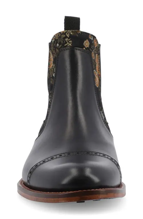 Valencia Black Leather Mens Chelsea Boots - Eden Noir | TAFT Taft Men main image 4