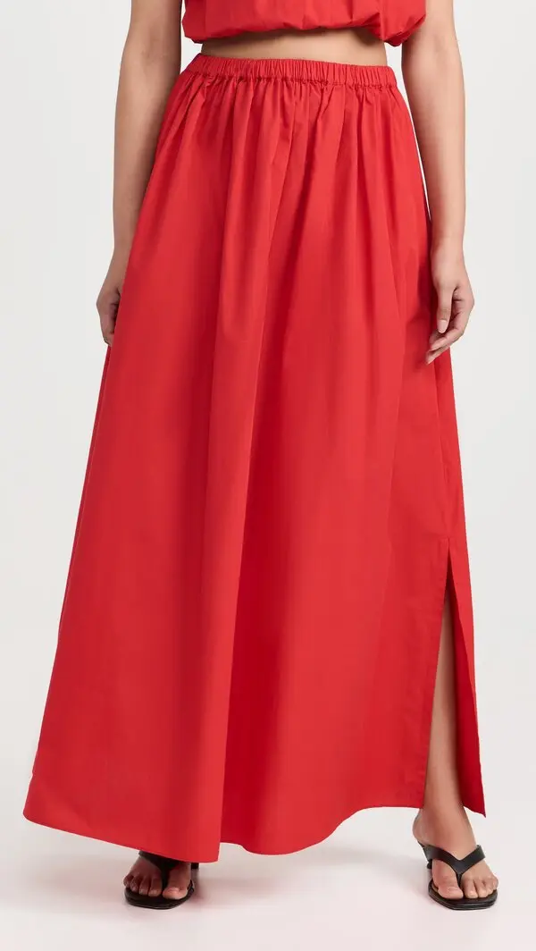 Playa Lucila Maxi Skirt - Red