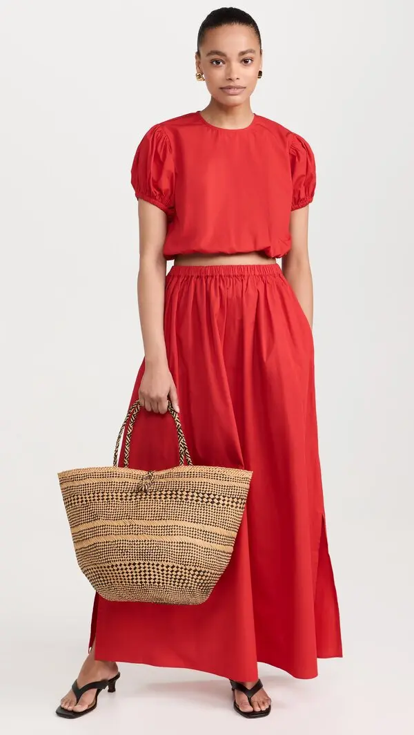 Playa Lucila Maxi Skirt - Red