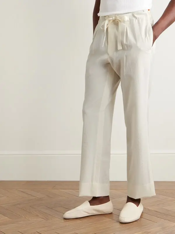 STOFFA Straight-leg Pleated Trousers