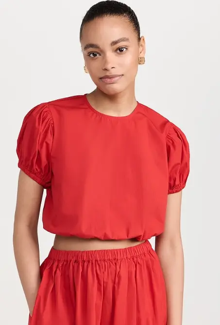 Playa Lucila Crew Top - Red