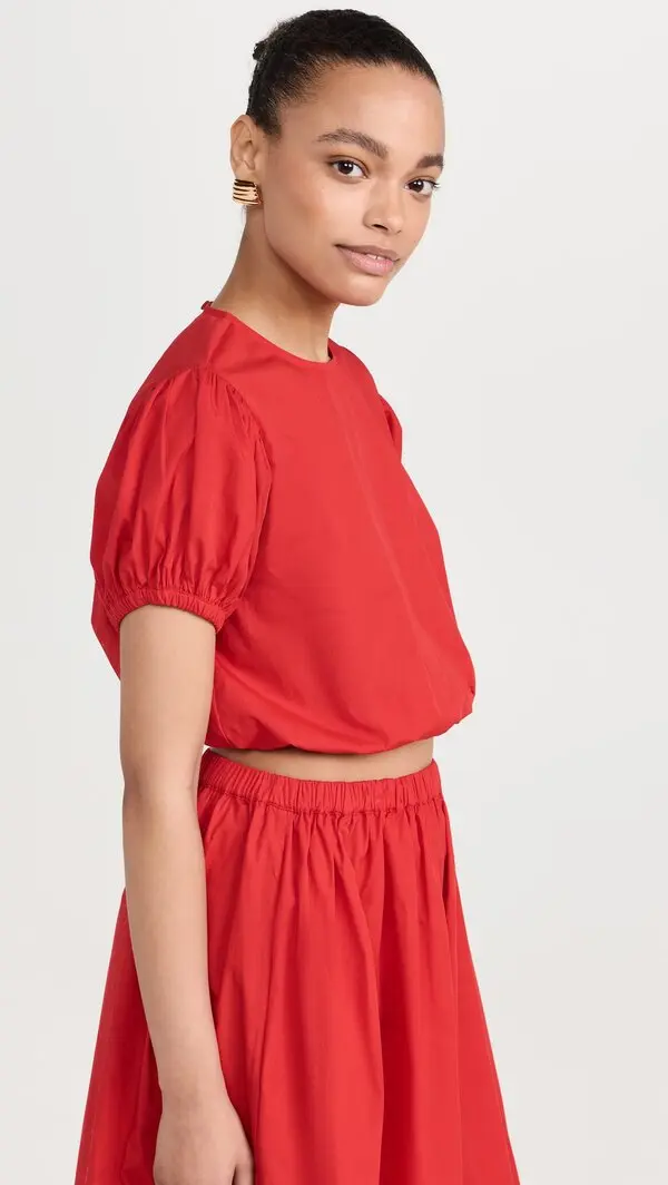 Playa Lucila Crew Top - Red