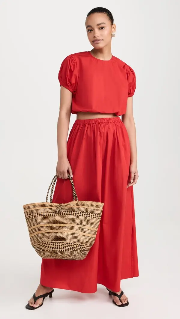 Playa Lucila Crew Top - Red