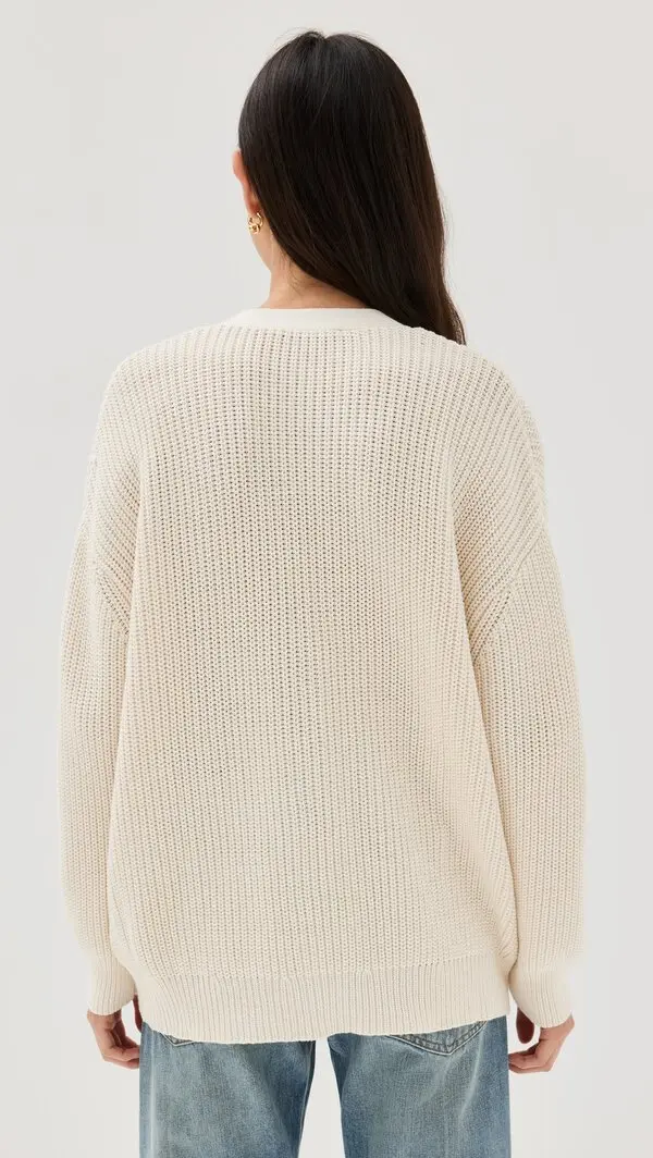 Jenni Kayne Cotton Cocoon Cardigan - Ivory