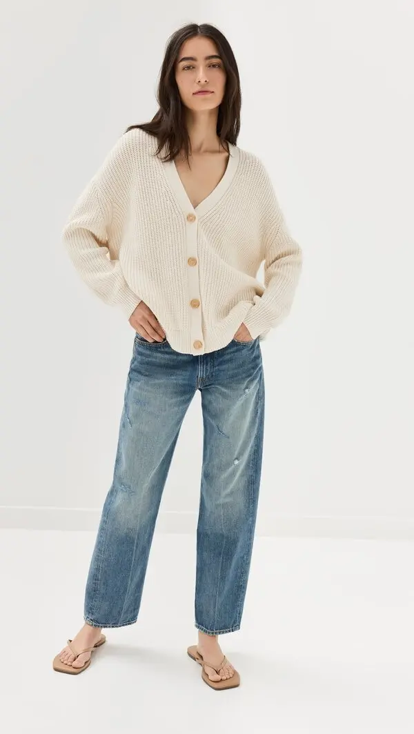 Jenni Kayne Cotton Cocoon Cardigan - Ivory