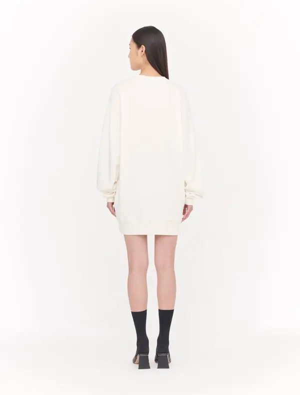 NINETY PERCENT Brielle Organic Cotton Sweatshirt Dress