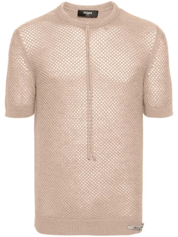 Fendi Open-knit Wool T-shirt