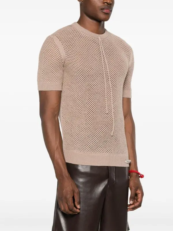 Fendi Open-knit Wool T-shirt