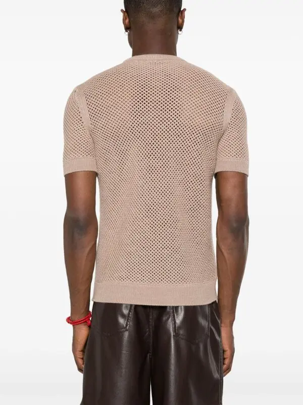 Fendi Open-knit Wool T-shirt