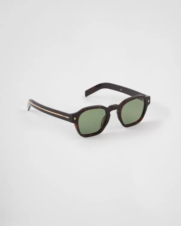 Prada Sunglasses With Metal Plaque