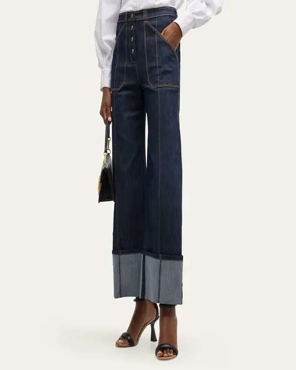 Cinq À Sept Benji Cuffed Denim Pants