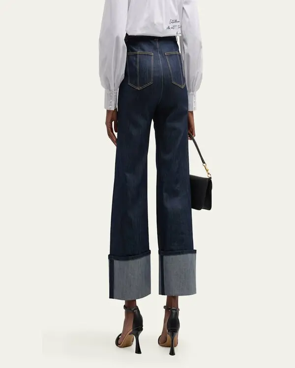 Cinq À Sept Benji Cuffed Denim Pants