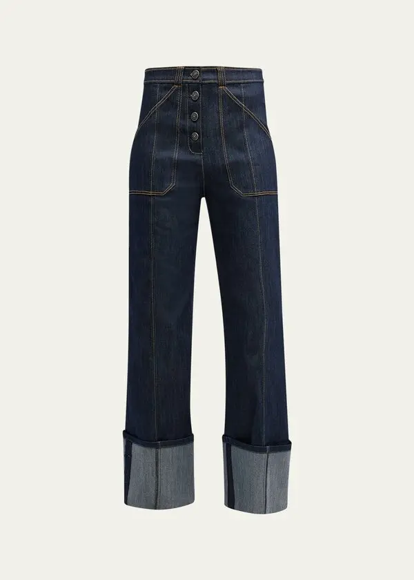 Cinq À Sept Benji Cuffed Denim Pants