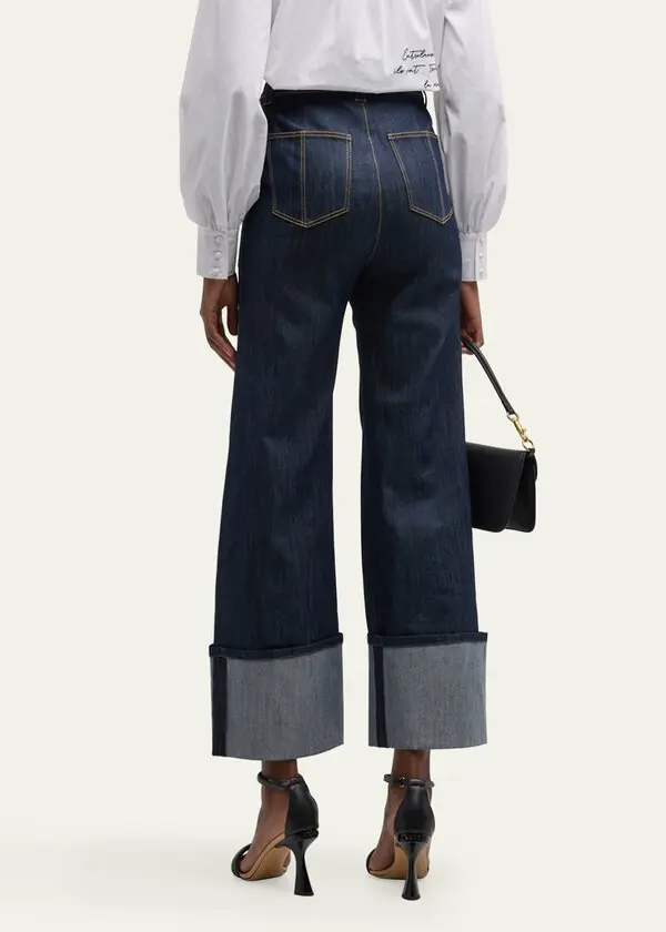 Cinq À Sept Benji Cuffed Denim Pants
