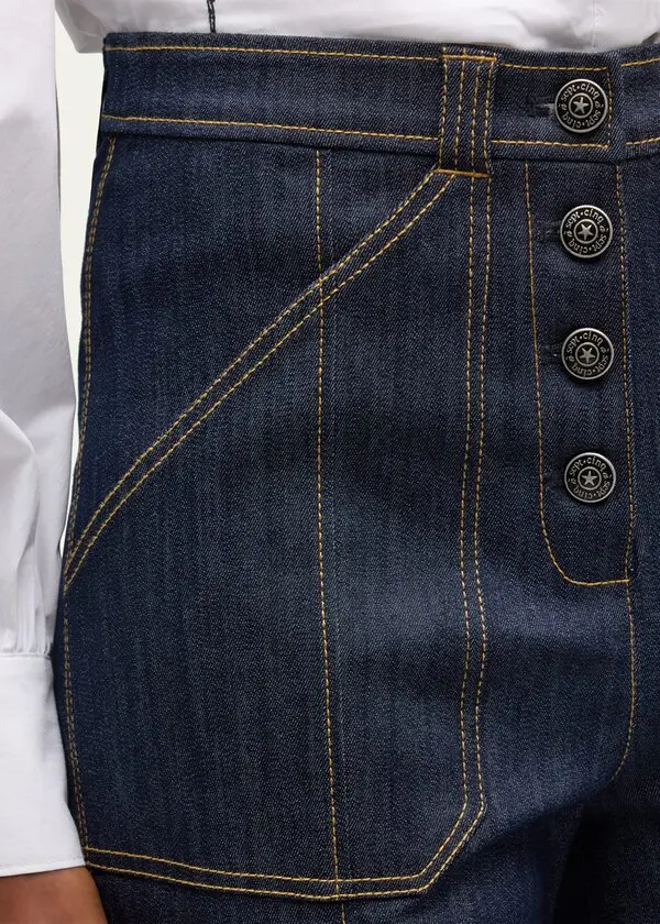 Cinq À Sept Benji Cuffed Denim Pants