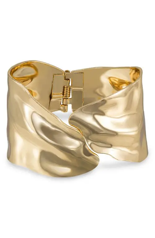 Ettika Abstract Cuff Bracelet - Gold