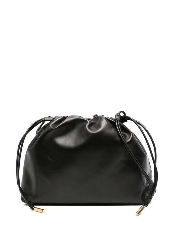 THE ROW Angy Leather Crossbody Bag - Black